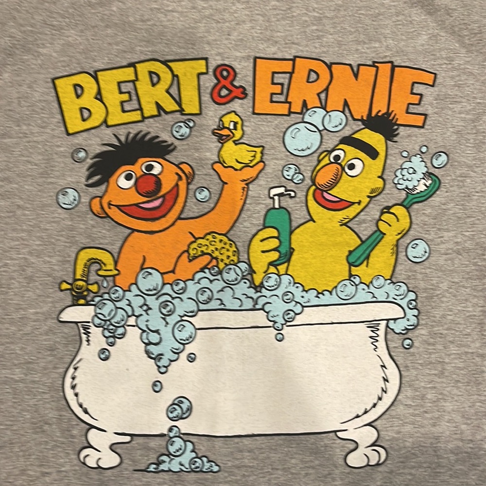 Sesame Street - Bert & Ernie In Bath Tub T-Shirt - Gem